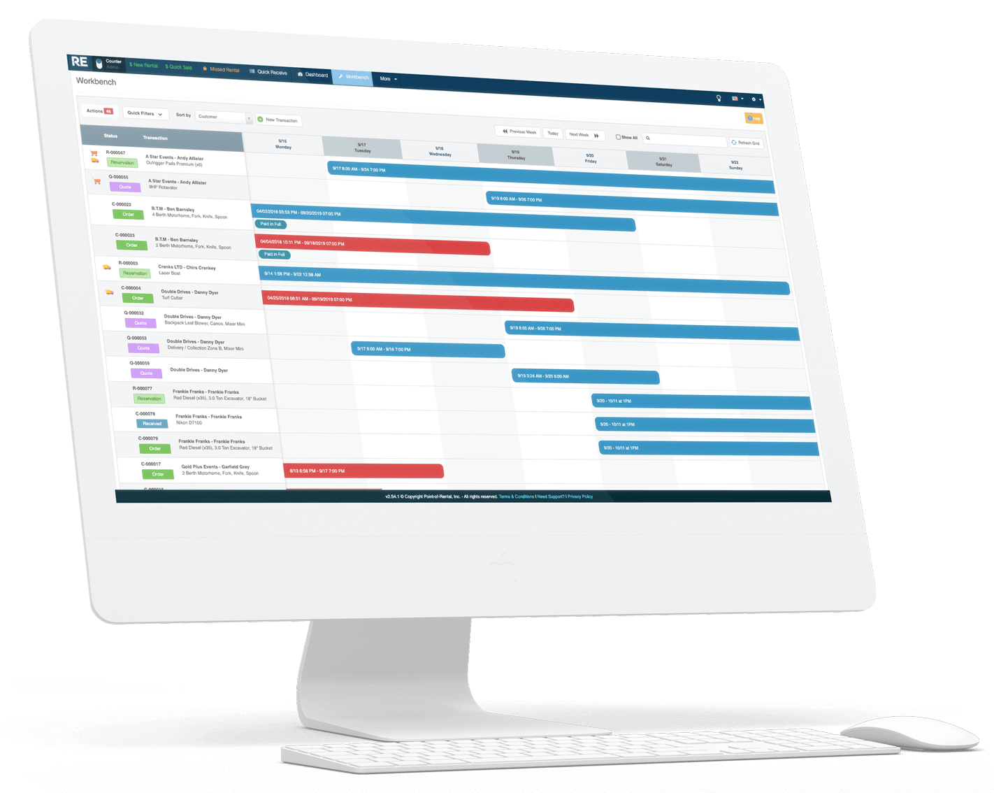 Xero - Point of Rental Software | Rental and Inventory Management Software